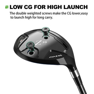 MAZEL Men’s Hybrid Golf Clubs – Easy Launch & Forgiving (2–9, P ...